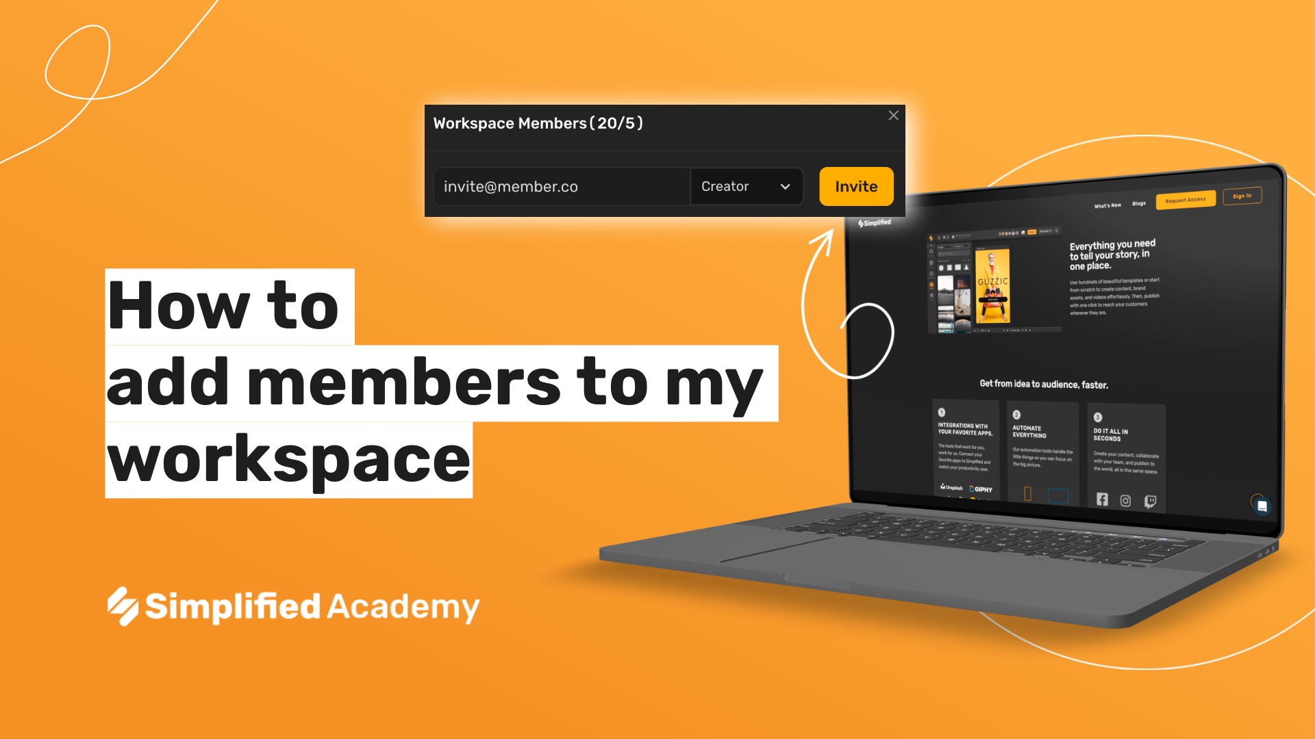 Add Members to a Workspace - Simplified Academy Add Members to a Workspace - Simplified Academy