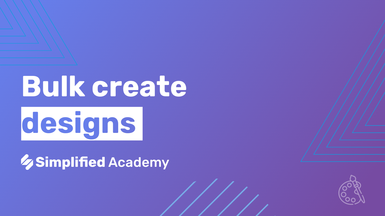 How to use bulk creation - Simplified Academy How to use bulk creation - Simplified Academy