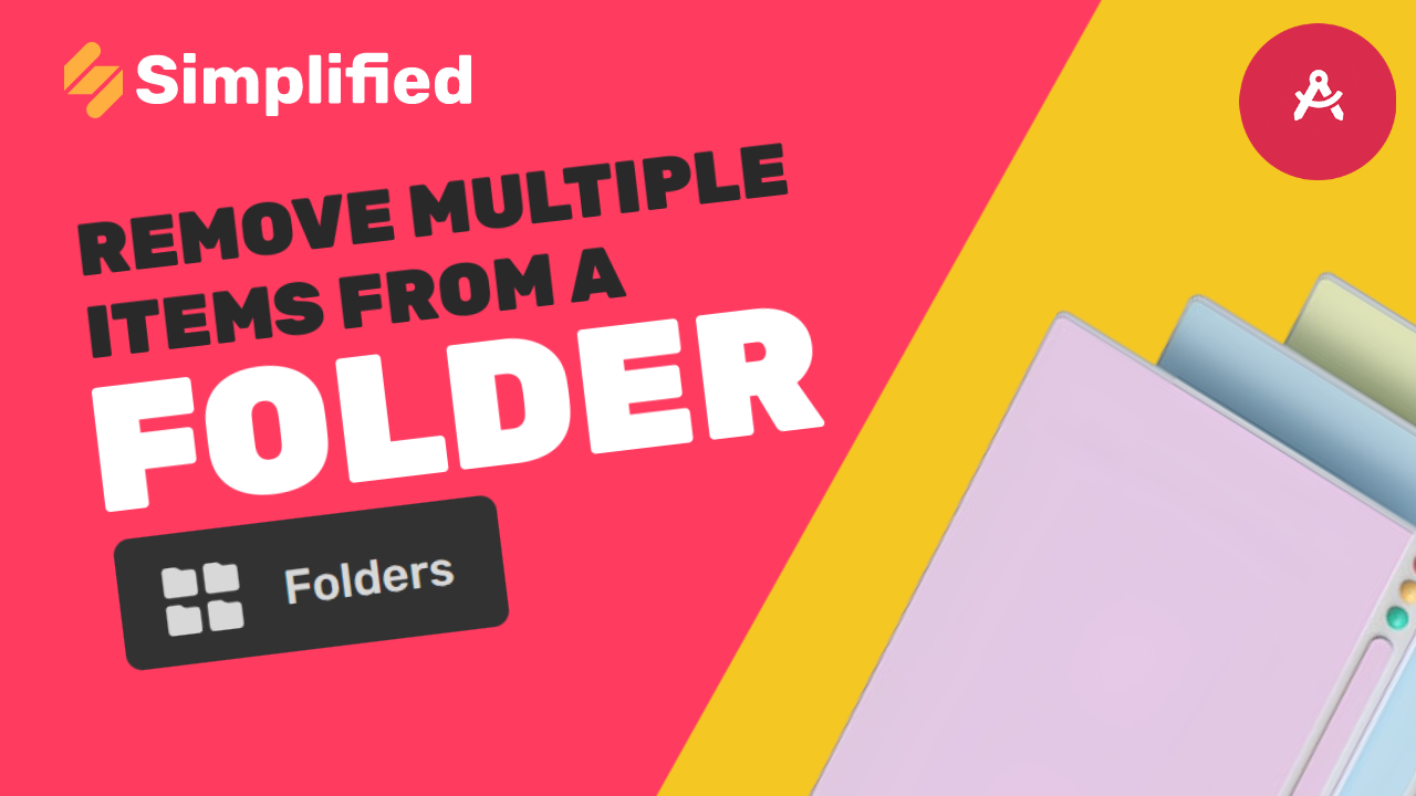 How to remove multiple items from a folder - Simplified Academy How to remove multiple items from a folder - Simplified Academy